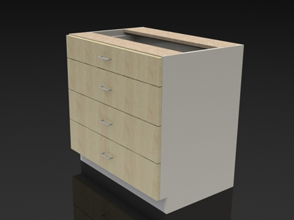 SSP07 4 Drawer Stack Pharmacy Fixtures – Silver Star Industries